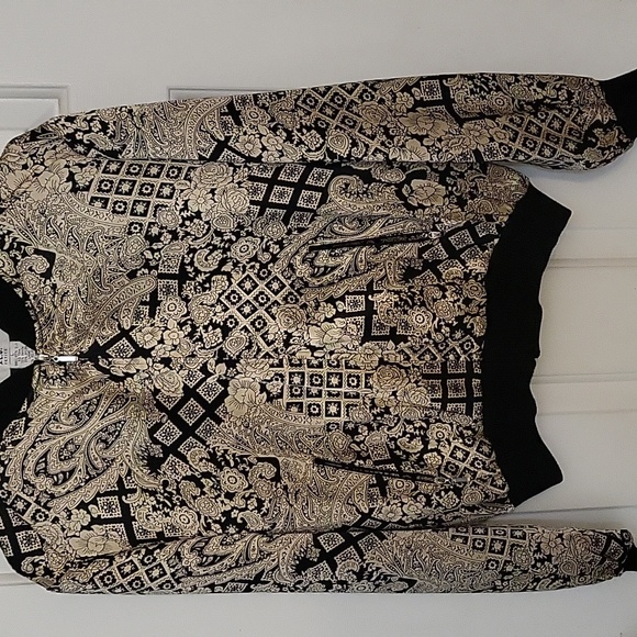 S.L. Fashions | Jackets & Coats | Slb Silk Vintage Floral Bomber Jacket ...